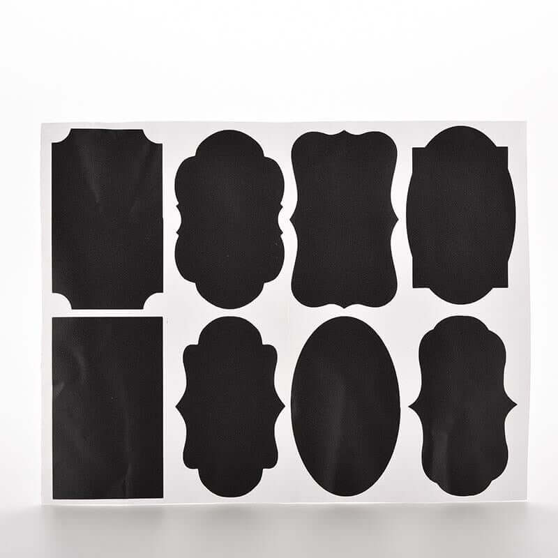 40pcs Chalkboard Blackboard Chalk Board Stickers Craft Kitchen Jar ...