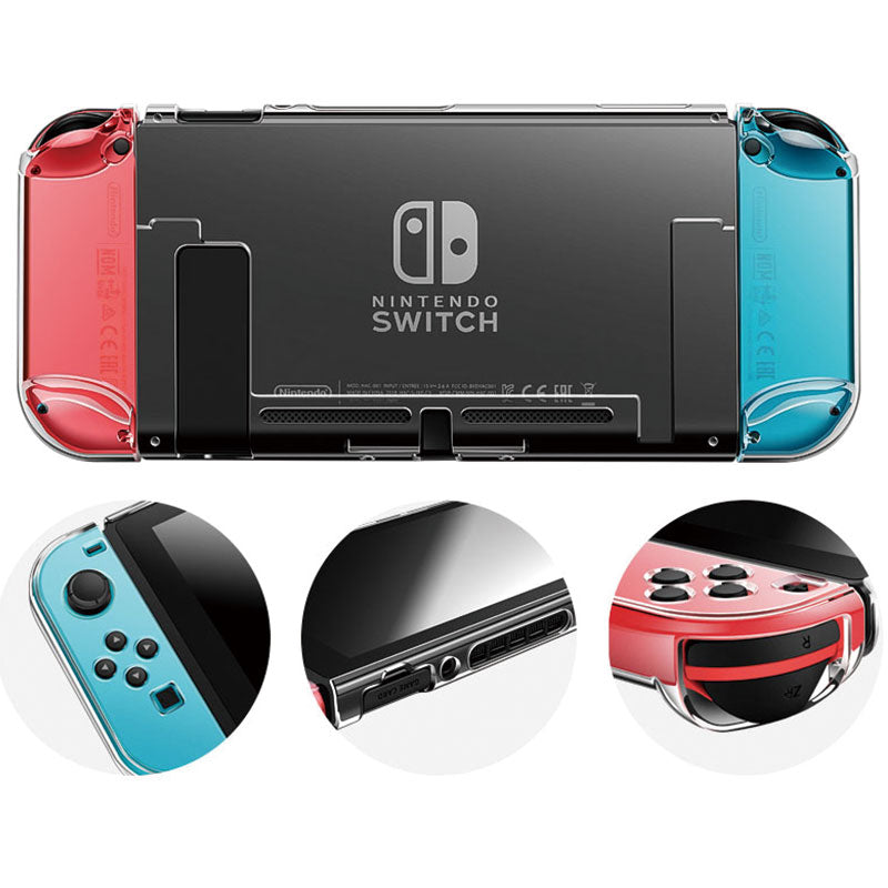Detachable Crystal PC Transparent Case For Nintendo Switch Hard Clear ...