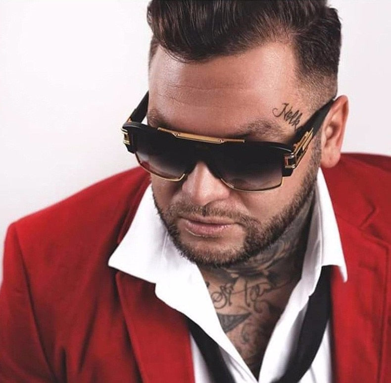 Classic grandmaster four Style Retro Gradient Sunglasses for men ...