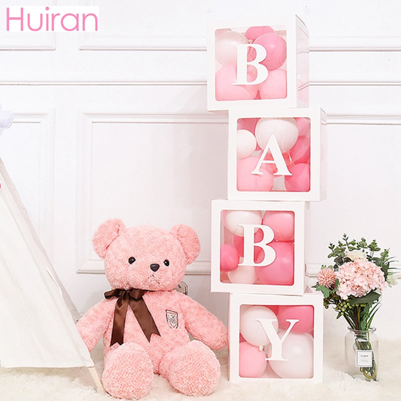 Transparent Name Box DIY Letter Balloons Party Decor | Tania's Online ...